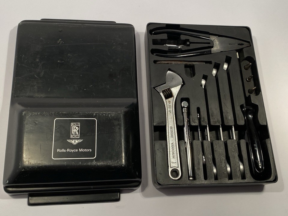 VINTAGE ROLLS ROYCE BENTLEY TOOL SET SPARE BULB KIT 1980’s Silver ...