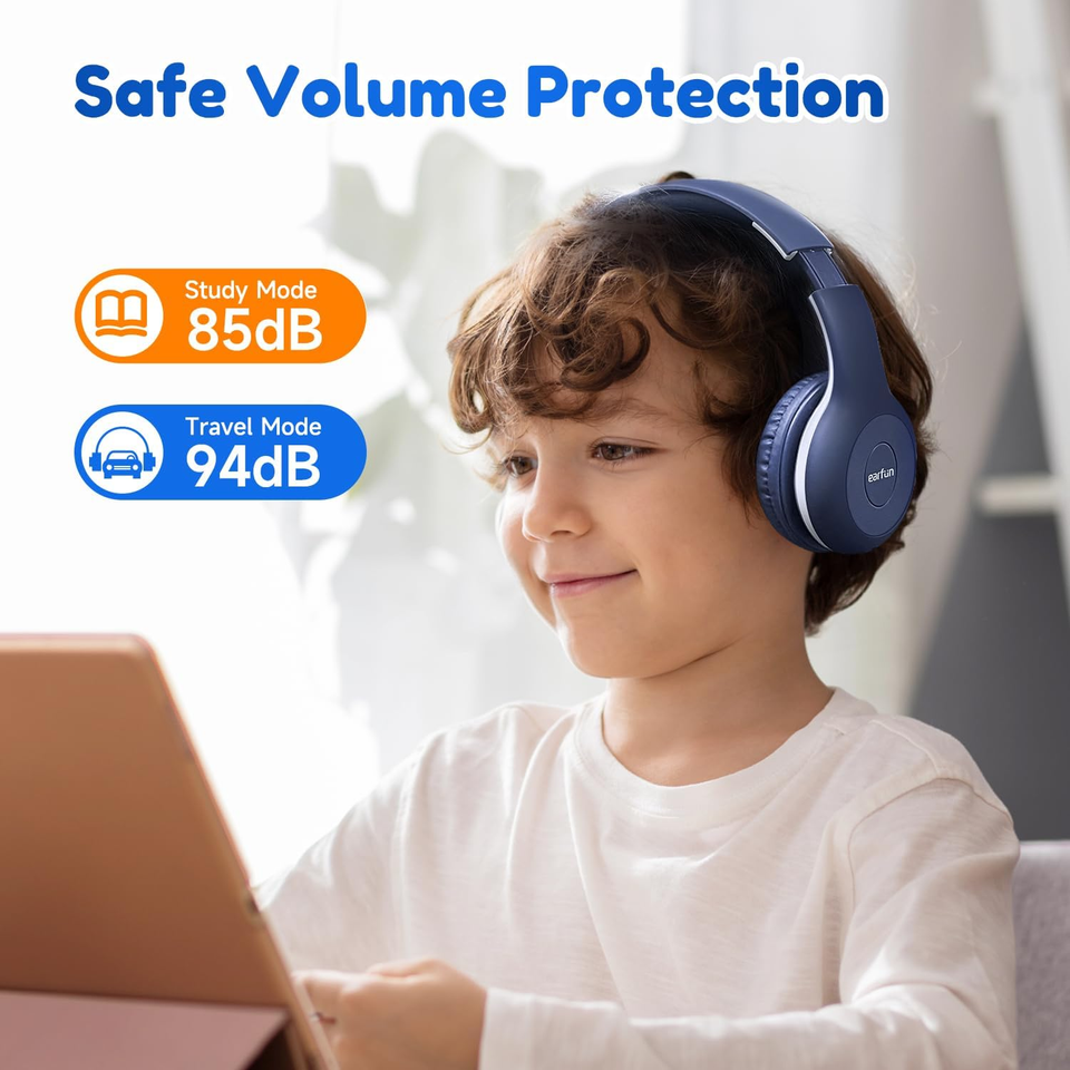 Kids Bluetooth Headphones, K2 Kids Headphones with Volume Limited, 40H ...