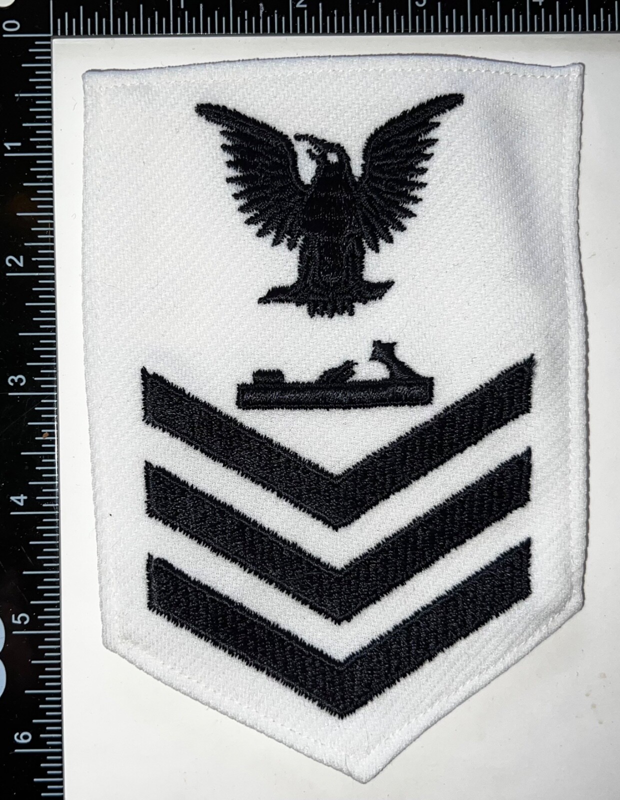USN US Navy Patternmaker 1st Class Rate WHITE TWILL Patch | eBay