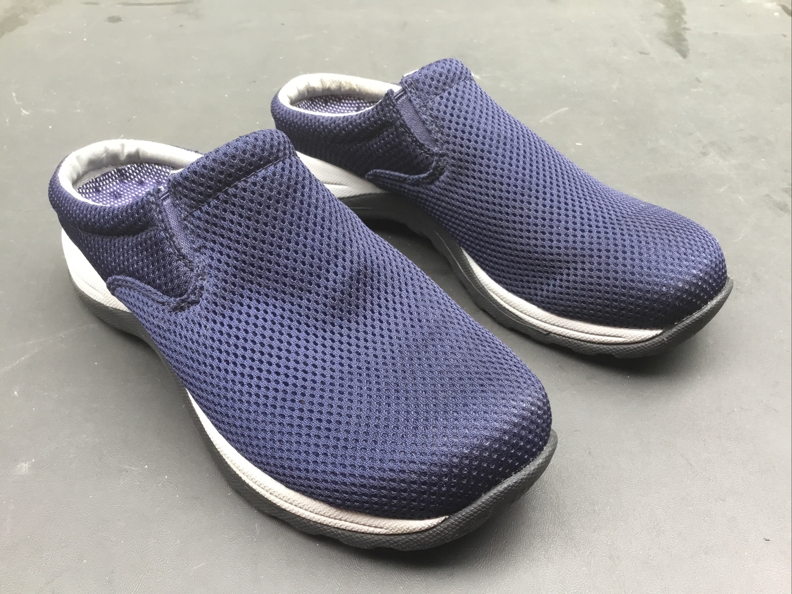 Lands' End Blue Slip On Clogs Mules Women's Size 8.5 W 274536 | eBay