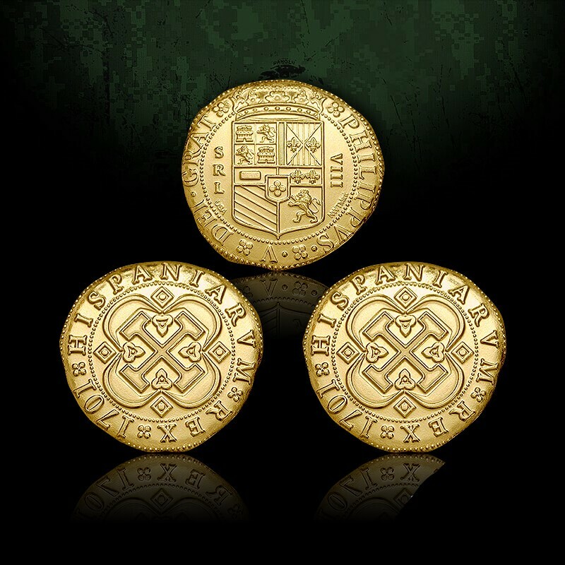 PIRATES 3 PIRATE DOUBLOONS SET GOLD CHALLENGE COIN | eBay