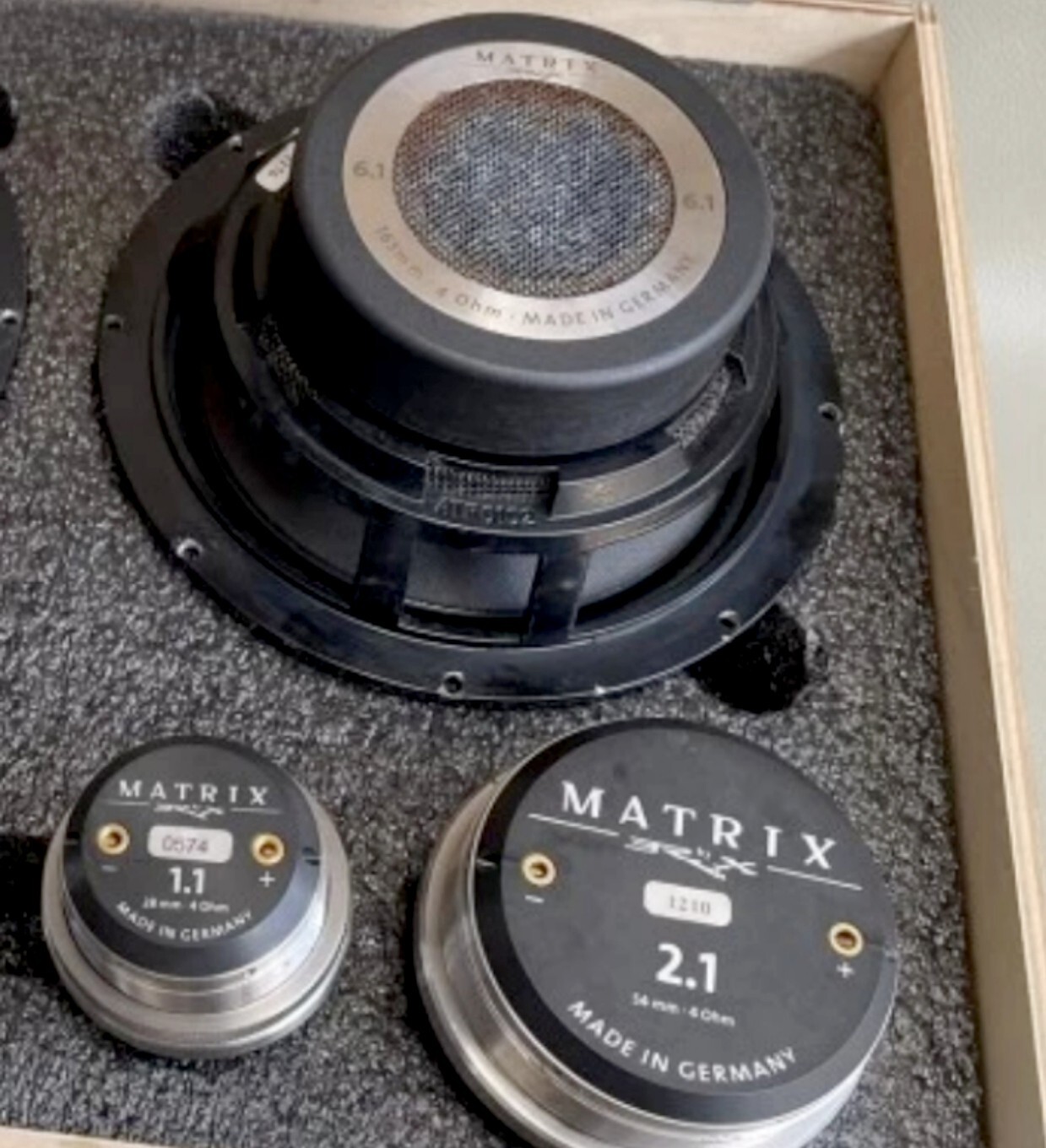 BRAX MATRIX 6.1 Midbass 2.1 Midrange 1.1 Tweeter Hi-End 3 Way Car ...