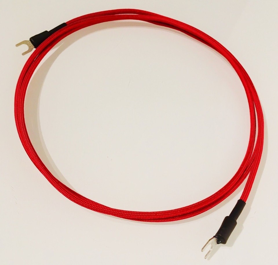 Audiophile Turntable Phono Ground Wire 18AWG w/Spade Connectors (Colors ...