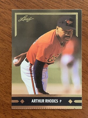 1991 Leaf Gold Rookies #BC6 - Arthur Rhodes, Baltimore Orioles - Mint ...