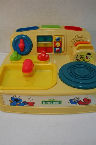 VTG RARE Tyco Sesame Street Surprise Sounds Kitchen stove top ONLY Elmo ...