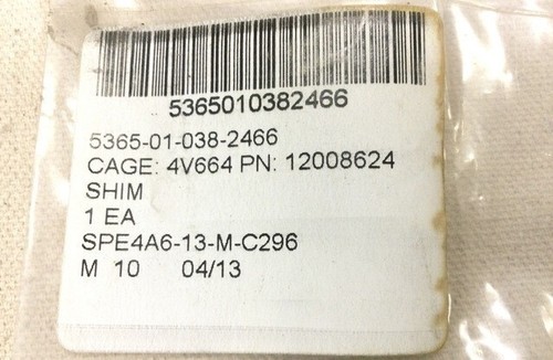 (2) Genuine Accutrex 12008624 Stainless Shim Stock Shim 5365-01-038 ...