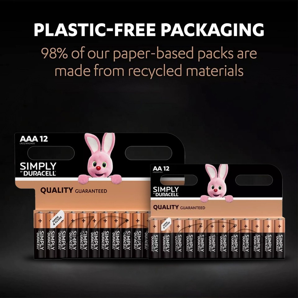 Duracell AA & AAA Batteries Simply Alkaline Long Expiry LR03 LR6 Multi ...
