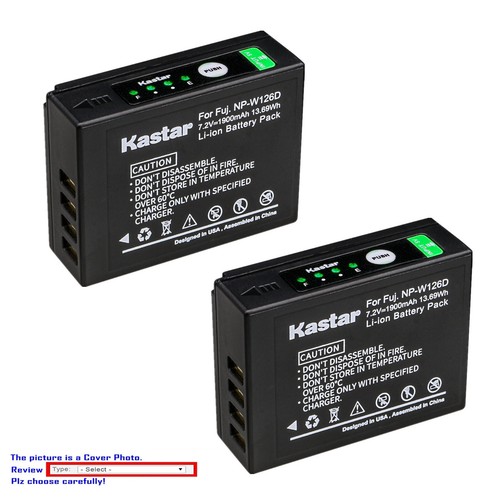 Kastar Battery Pack Replacement for Fujifilm X100F, X100V, HS30EXR ...