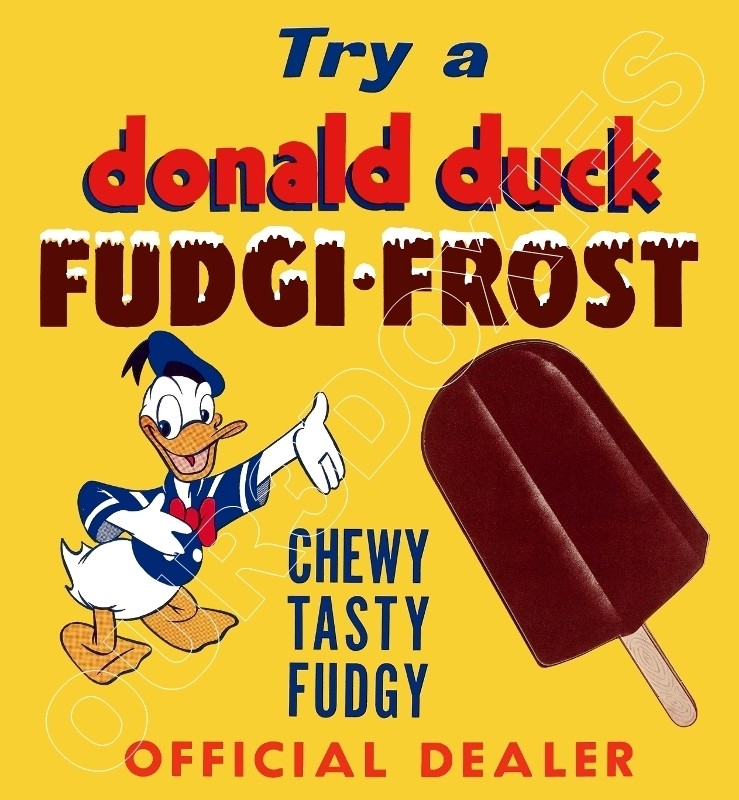 Baby Donald Duck With Ice Cream