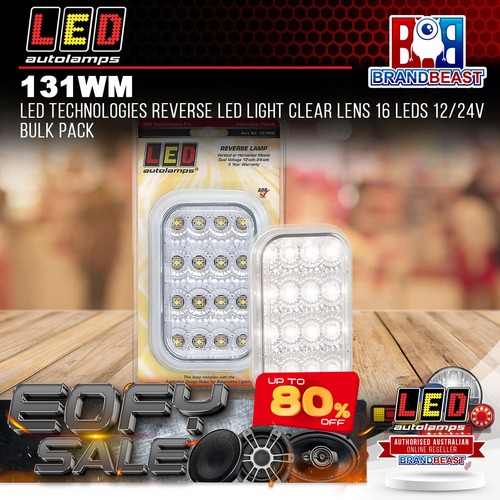 LED Autolamps 131WM LED Technologies Reverse LED Light Clear Lens 16 ...