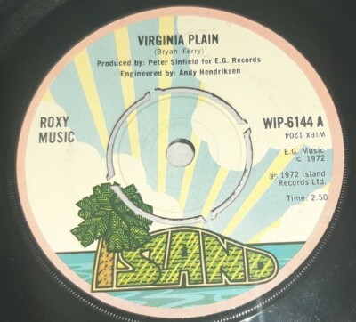 Virginia Plain- Roxy Music 7" Vinyl Single In VGC | eBay