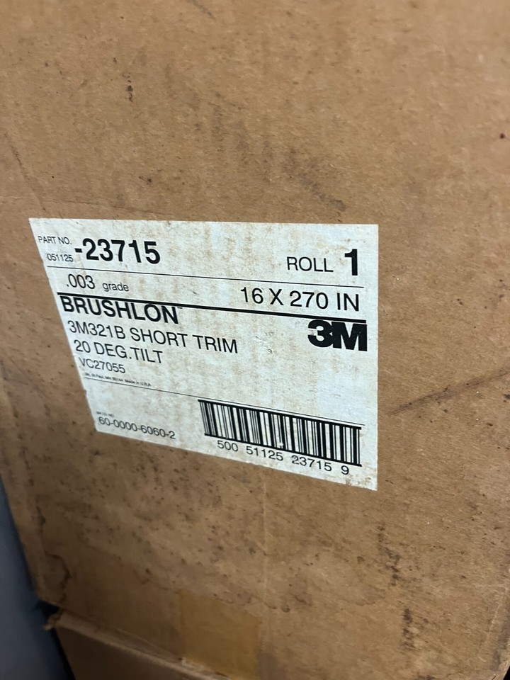 Brushlon Abrasive 16" x 270" roll type 312B 3m312b short trim .003 16 x ...