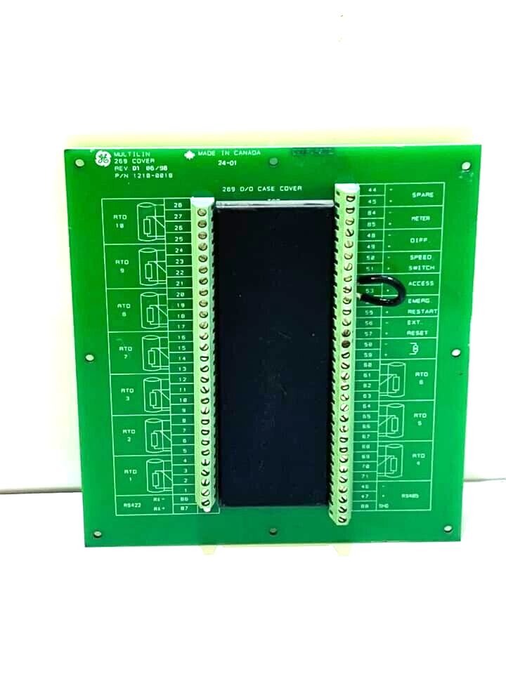 multilin 269 cover rev.d1 back board. | eBay