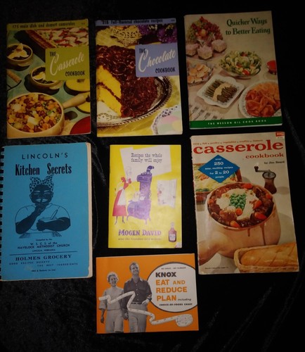 7 vintage cookbooks 1950's Small Soft Cover & Pamphlets Booklets | eBay
