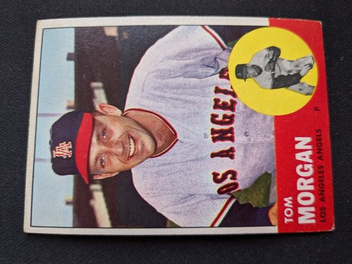 1963 Topps Baseball Card # 421 Tom Morgan - Los Angeles Angels (VG/EX ...