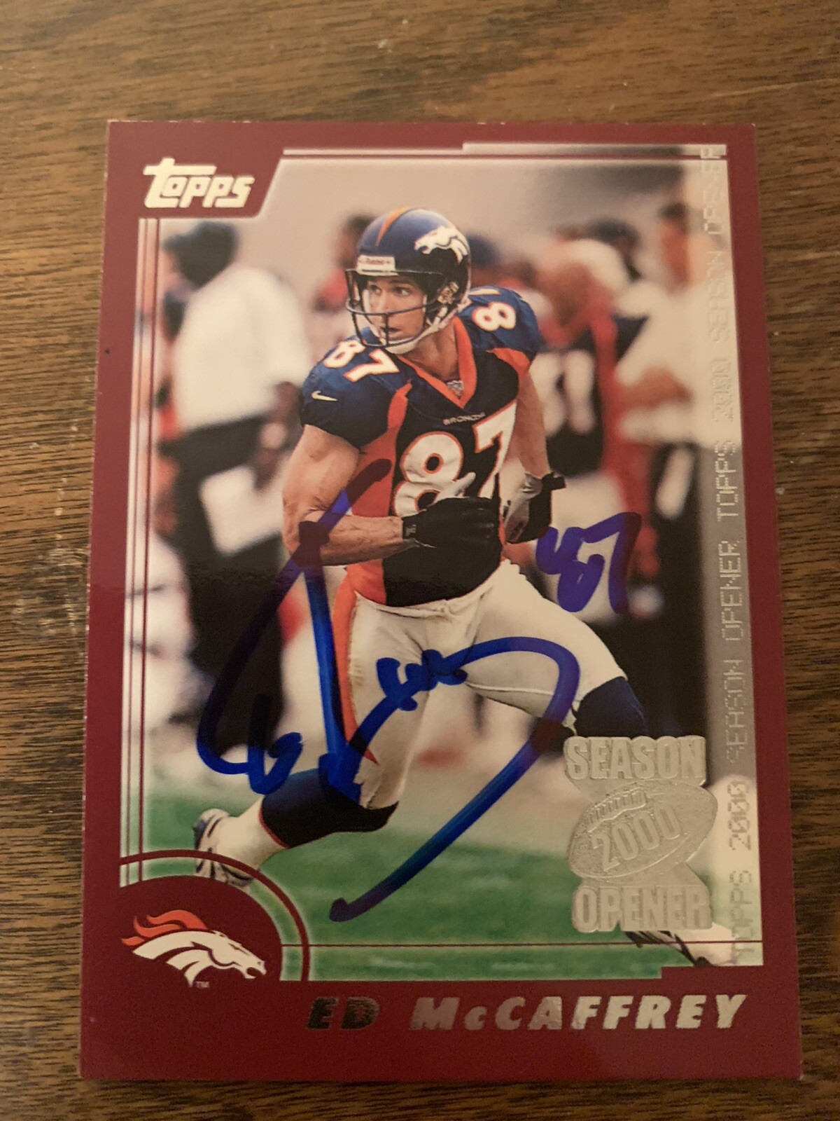 Ed McCaffrey autographed Topps football card | eBay