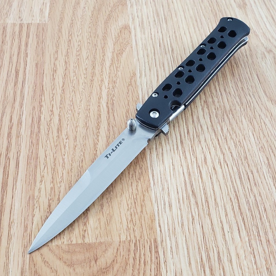 Cold Steel Ti-Lite Folding Knife 4" AUS8A Steel Blade Black Zytel ...
