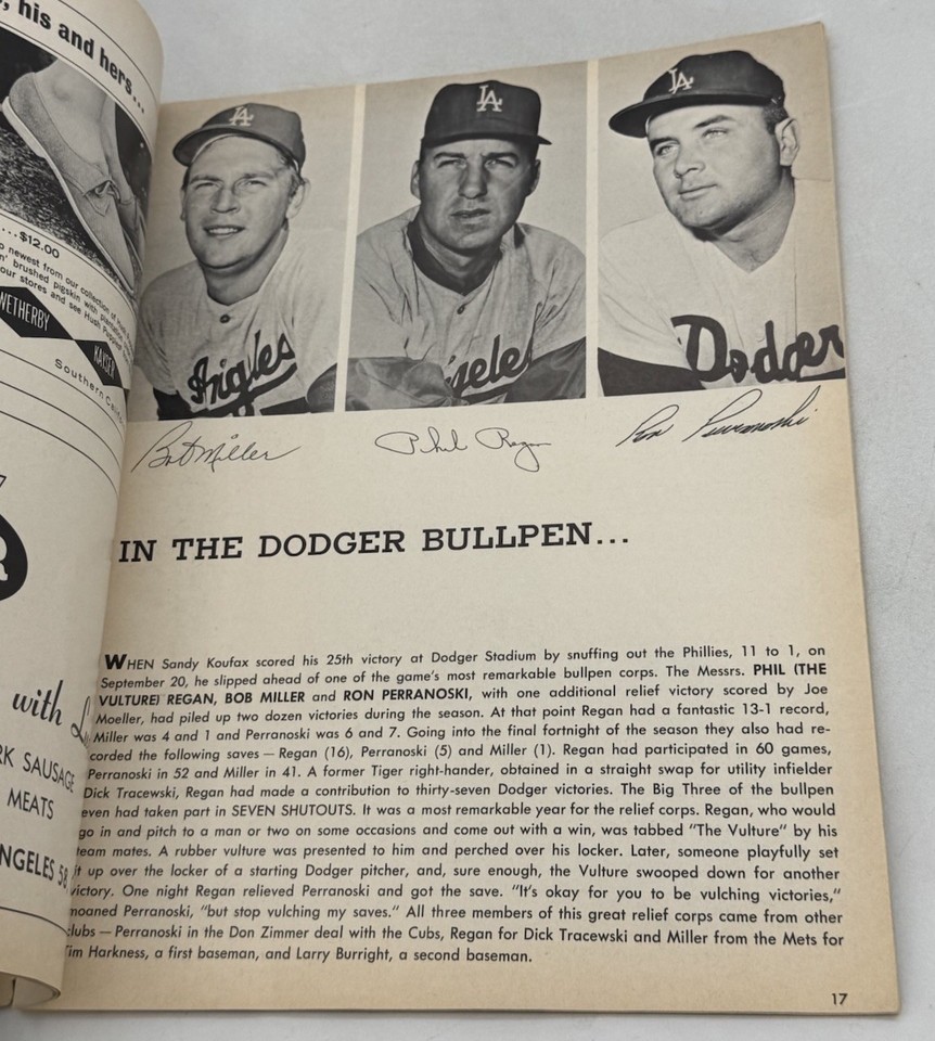 1966 MLB World Series Program- Baltimore Orioles vs Los Angeles Dodgers ...