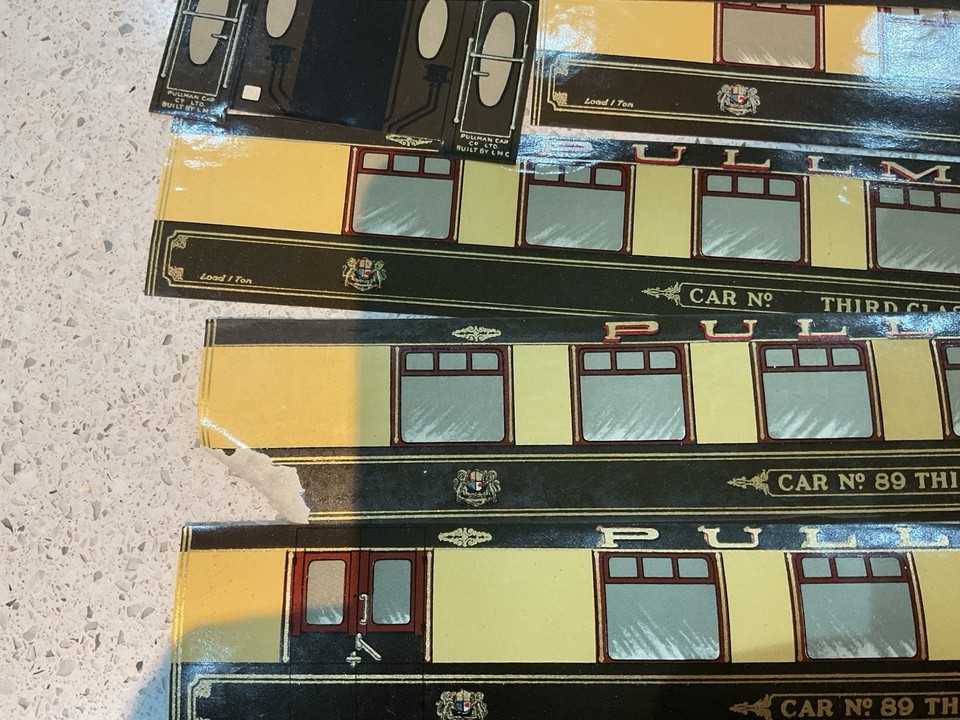 LEEDS LMC O Gauge Passenger Carriage Pullman original Paper Transfers ...