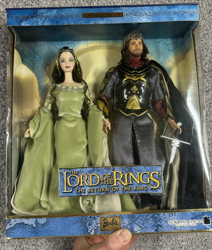 Lord of the Rings Barbie Doll Arwen Aragorn Gift Set Ken Dollars | eBay