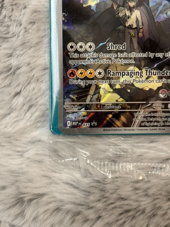 N's Zekrom-031, Ascended Heroes ETB Promo, Pokemon Center Stamp ...