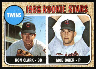 1968 Topps Twins Rookie Stars Ron Clark / Moe Ogier RC SP #589 | eBay