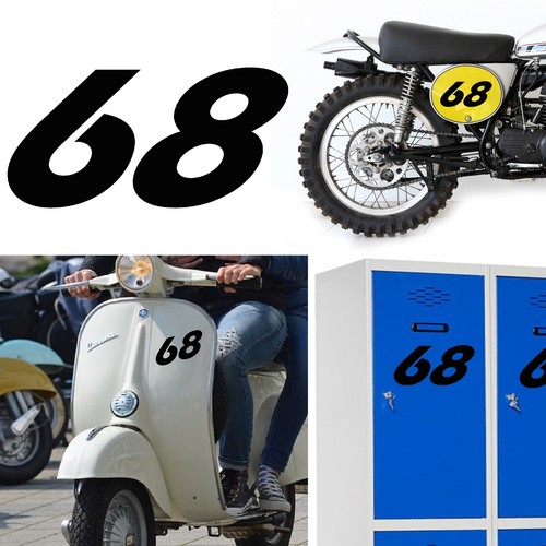 Number 68 Racing, Sticker Vinyl | eBay UK