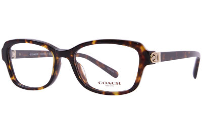 Coach HC6193U 5120 Eyeglasses Frame Women's Dark Tortoise Full Rim Cat ...