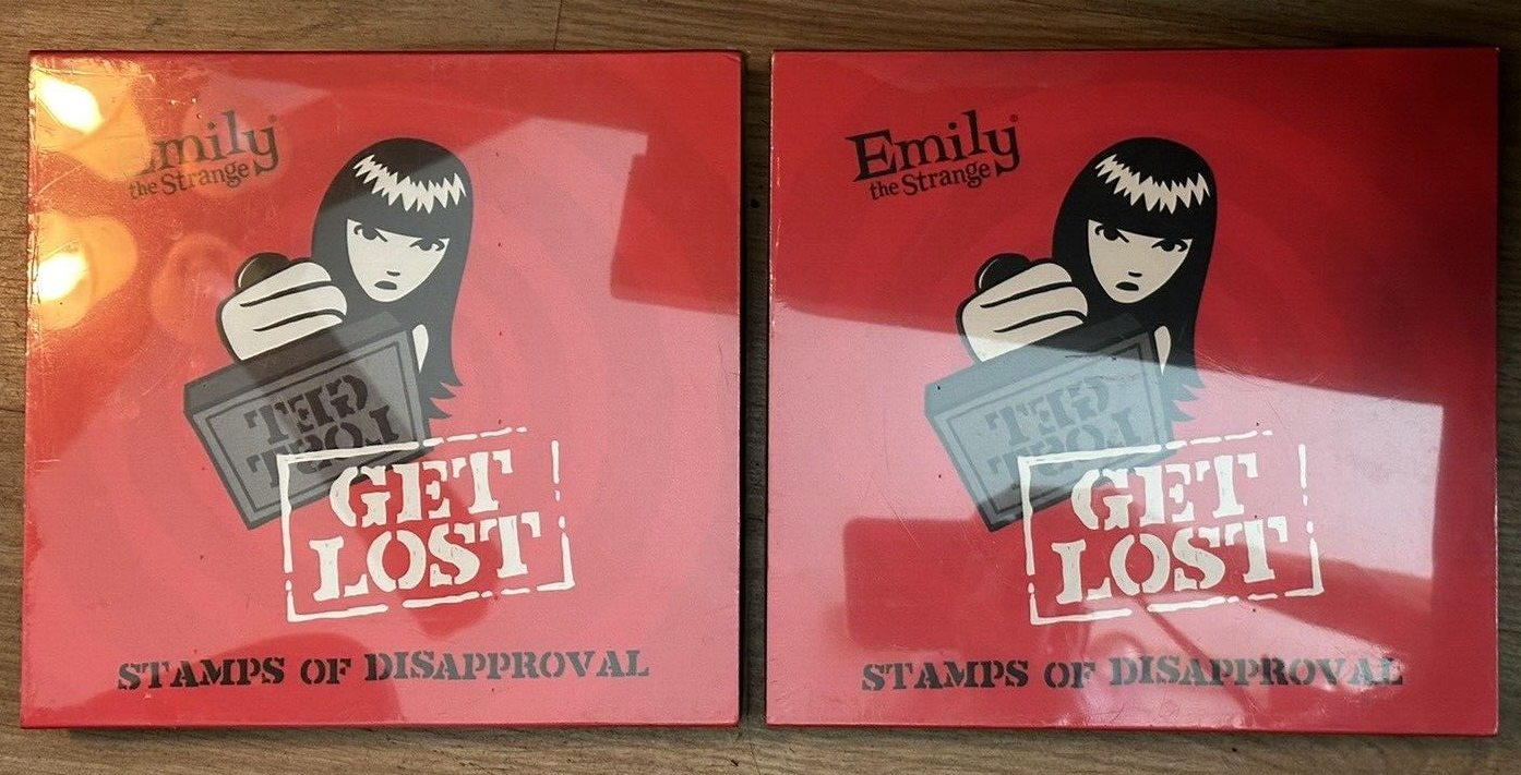 NEW SEALED Emily the Strange Stamps of Disapproval Rubber Stamp Set lot ...