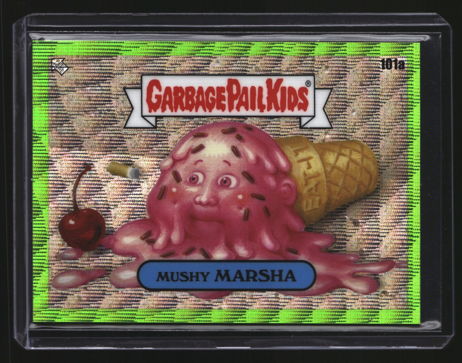 Garbage Pail Kids MUSHY MARSHA 101a (2020 GPK Chrome Series 3) Green ...