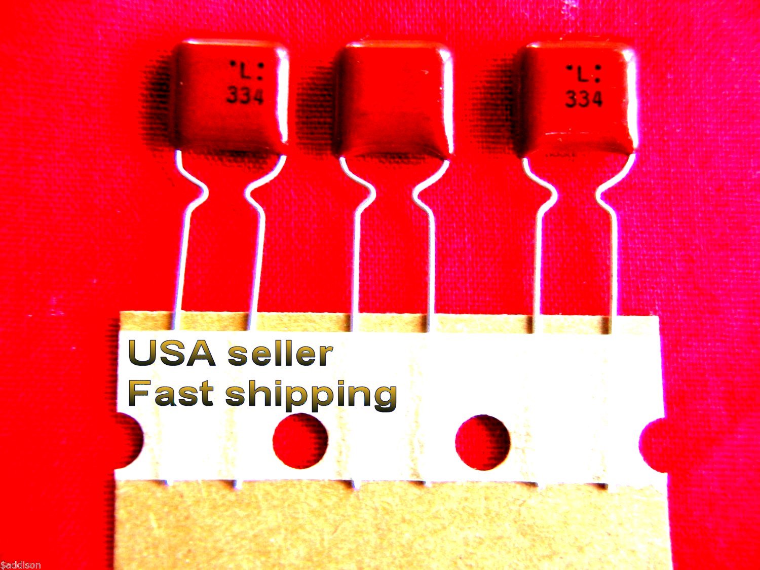 100 pcs - .33uf (0.33uf) 50v NP metalized poly film capacitors | eBay