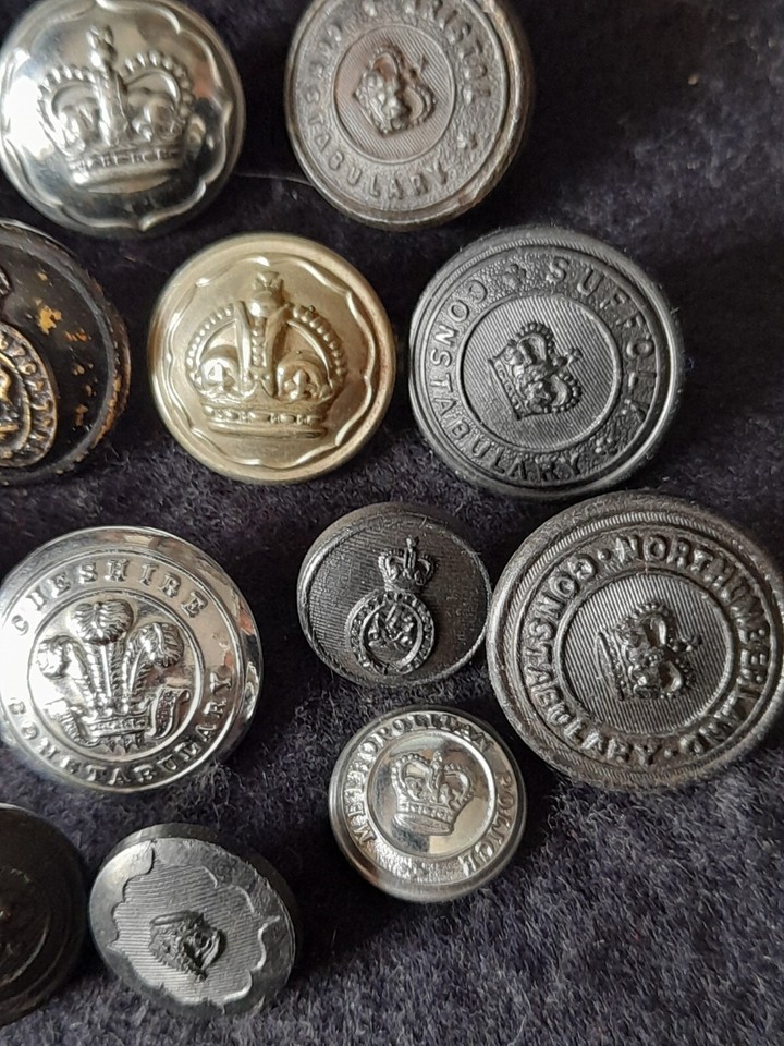 British General Police Buttons KC & QC Job Lot (32pcs) OBSOLETE | eBay UK