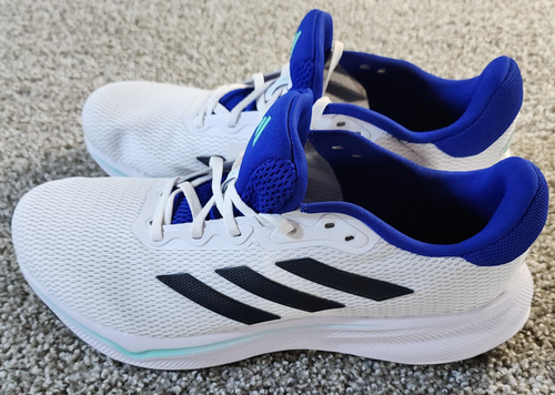 Adidas Mens Response Running Shoes 11.5 White Blue Sneaker Lace Up ...