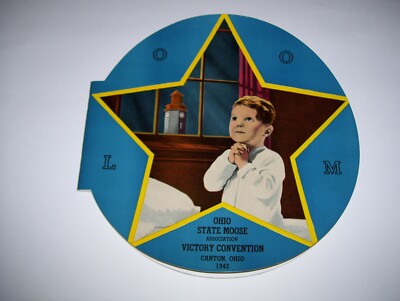 1942 Ohio State Moose Lodge Victory Convention Booklet Canton Onesto ...