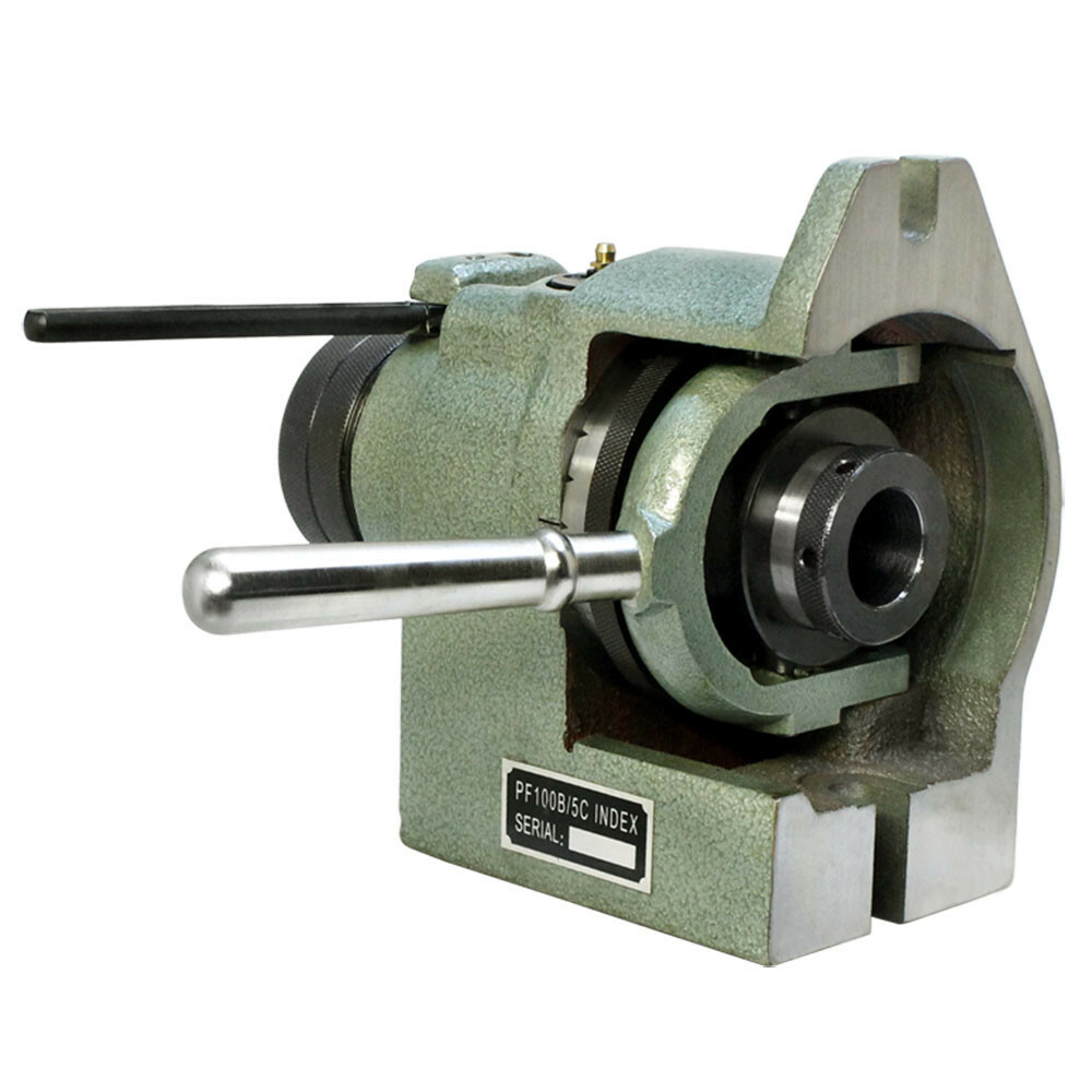 Vertical Horizontal 5C Collet Spin Index Fixture Milling .0004" Spindle ...