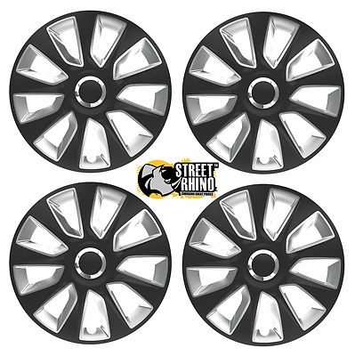 13" Universal Stratos RC Wheel Cover Hub Caps x4 Ideal For Vauxhall ...