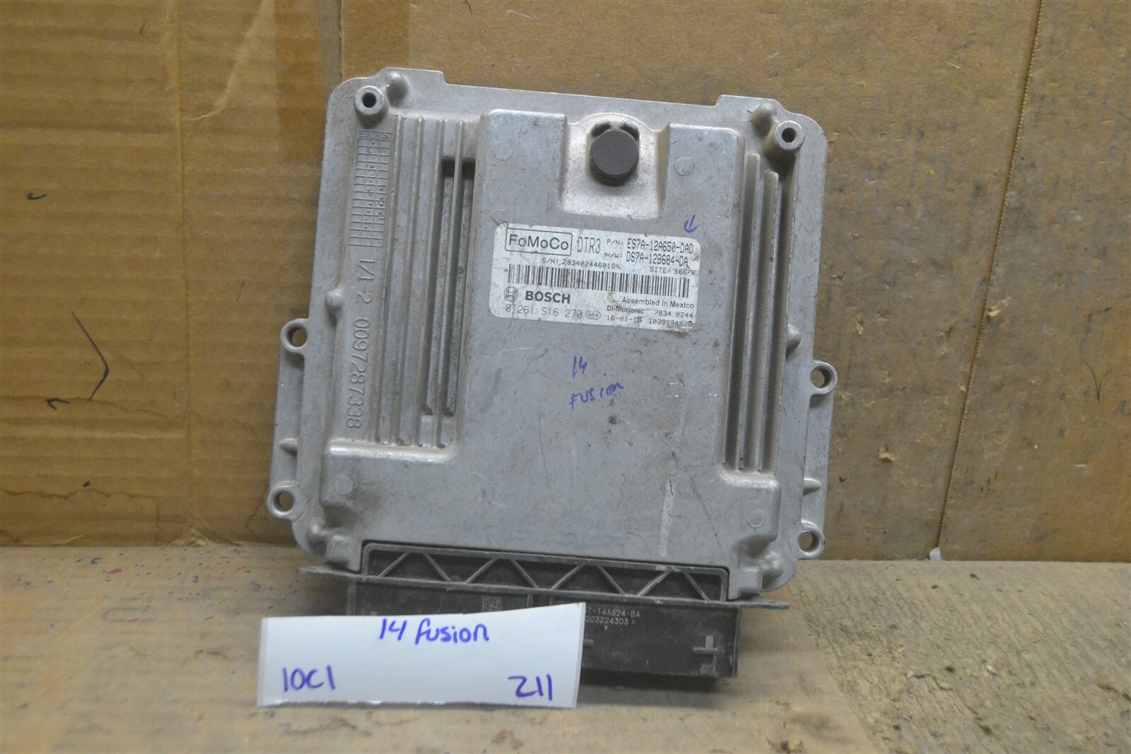 14-15 Ford Fusion Engine Control Unit ECU ES7A12A650DAD Module 211-10C1 ...