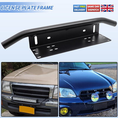 Car License Plate Frame Number Plate Bull Bar Bumper Mount Bracket LED ...