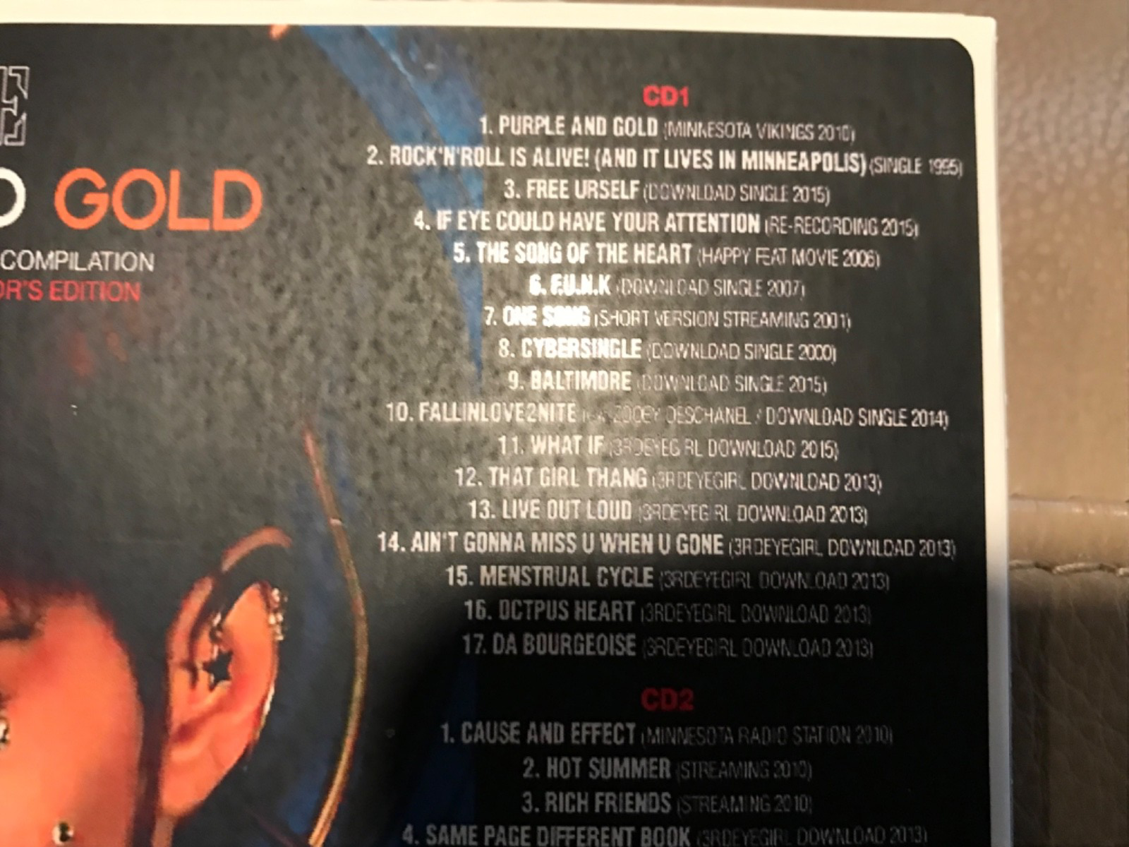 Prince Purple&Gold Gate Fold 2CD Package With 30 tracks in very good ...