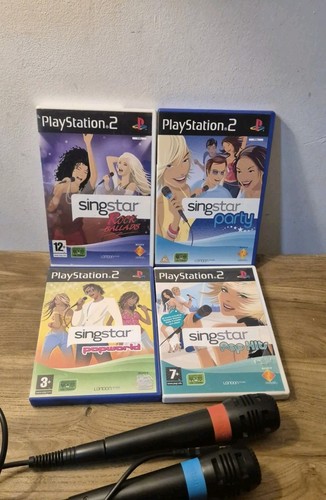 Sony Playstation 3 (PS3) Singstar Bundle - 2 Microphones + 9 Games ...