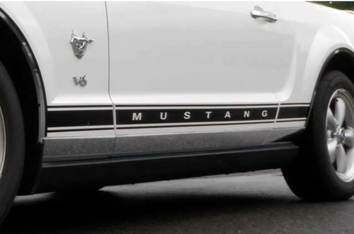 Fits Ford Mustang Rocker Panel Door Side Stripes Decals Both Sides ...