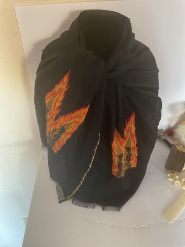 Vintage Erte ALPHABET Italy 100% Silk Scarf LETTER M | eBay