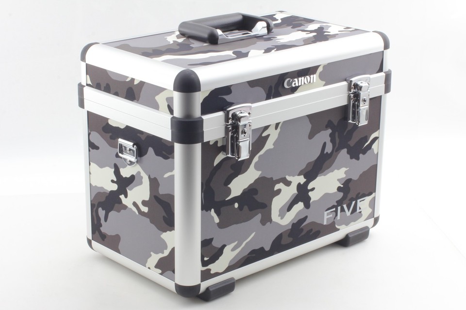 [Unused in BOX w/ Key] Canon Aluminum Trunk FIVE Camera Hard Case From ...