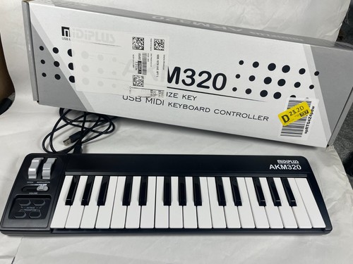 Midiplus AKM320 USB MIDI Keyboard Controller 32 Key Mini Keyboard Black ...