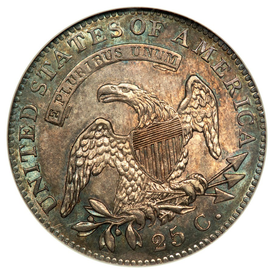 1821 B-3 Capped Bust, Large Size Quarter 25C NGC MS63 | eBay