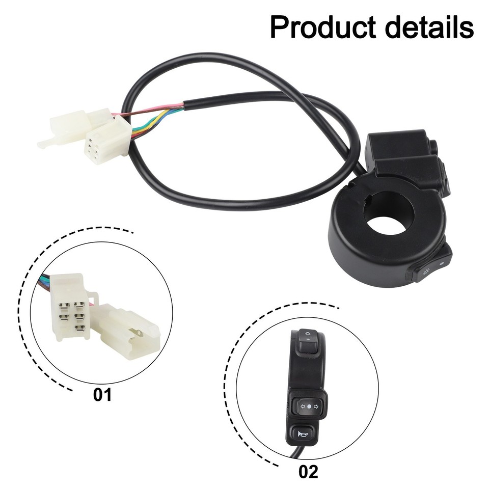 Convenient ON/OFF Button Motorcycle Switch for ATV Quad Headlights and ...