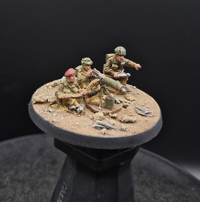 Pro Painted 28mm Bolt Action British Airborne MMG Team METAL WW2 ...