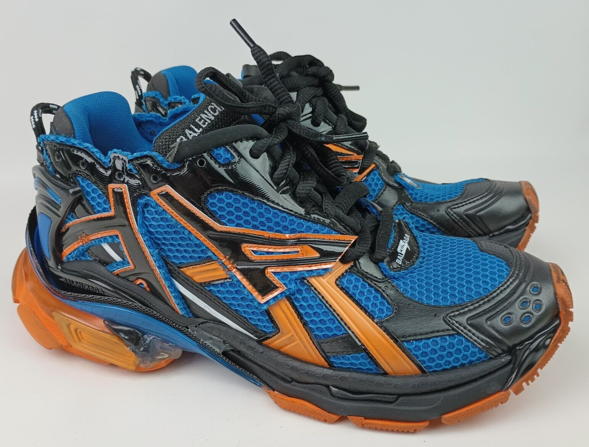 Balenciaga Men's Blue Orange Runner Sneakers Size 43 | eBay Balenciaga Men's Blue Orange Runner Sneakers Size 43 | eBay