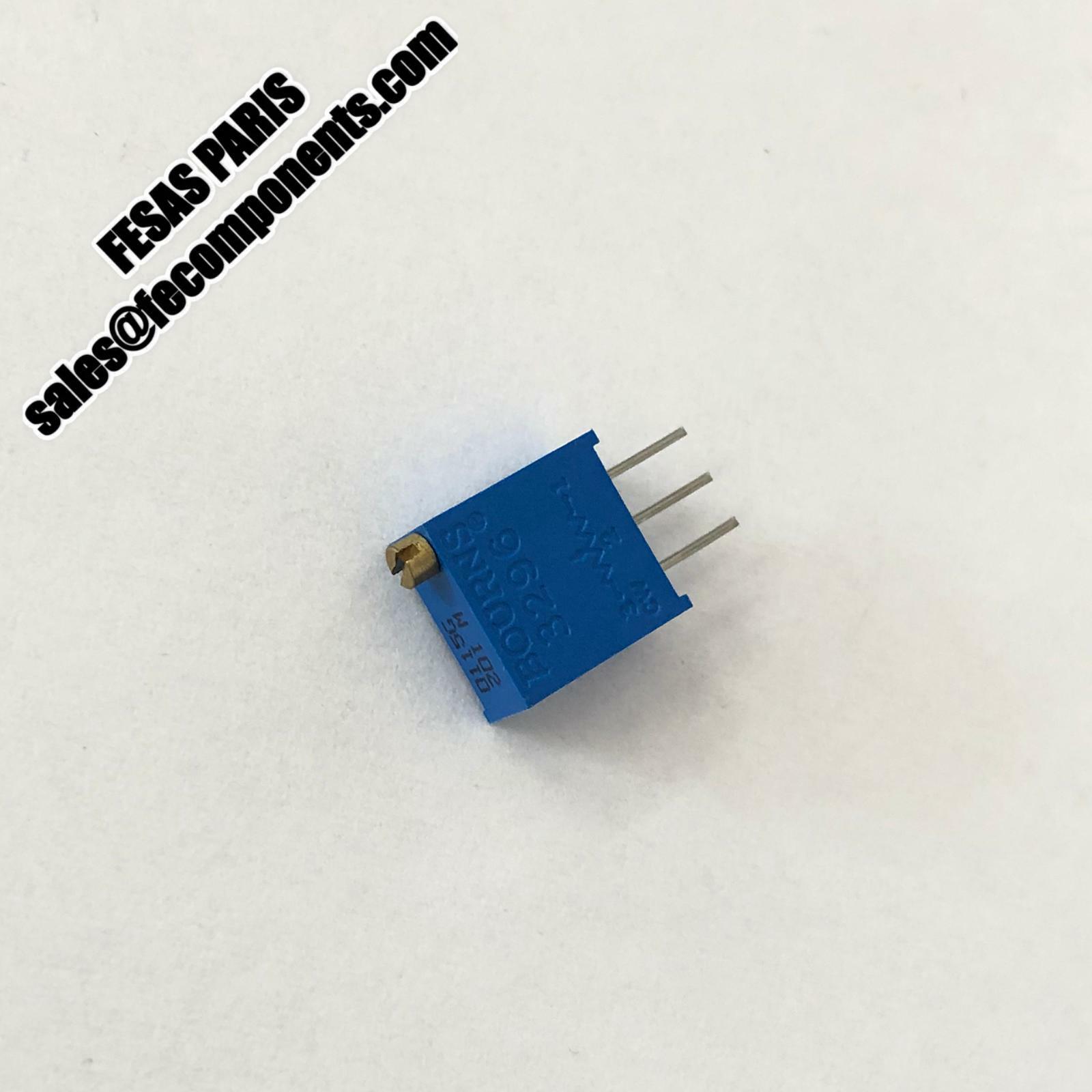 3296w-1-102 Bourns Trimmer 1k Ohm 0.5w PC Pin 25 Turn for sale online ...