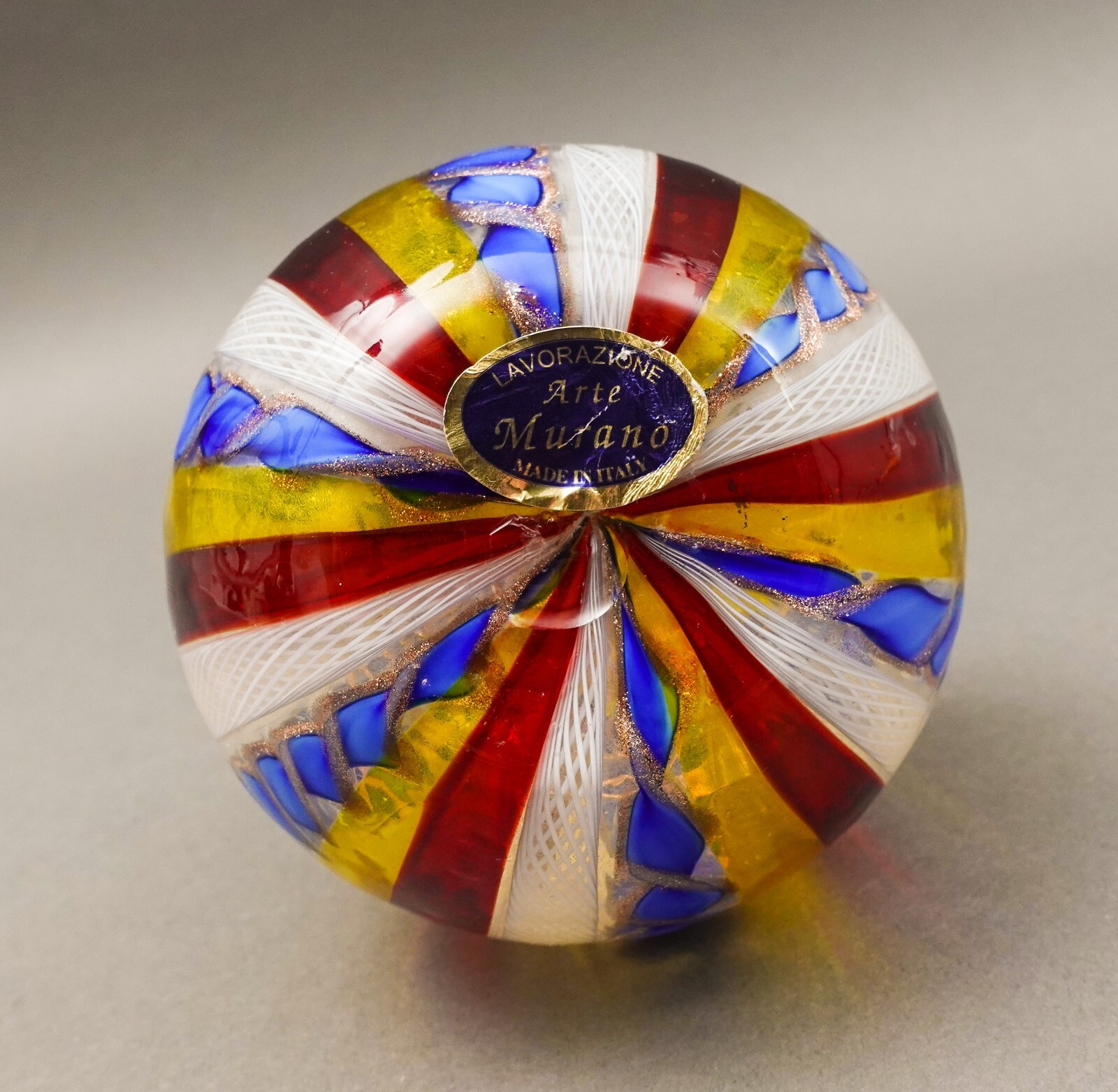 Lavorazione Arte Murano Italy Ribbon Zanfirico Latticino Art Glass ...